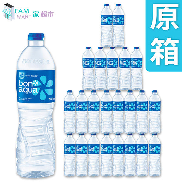 飛雪 - Bonaqua 礦物質水 (770ml x 原箱24樽) – Fammart 家 超巿